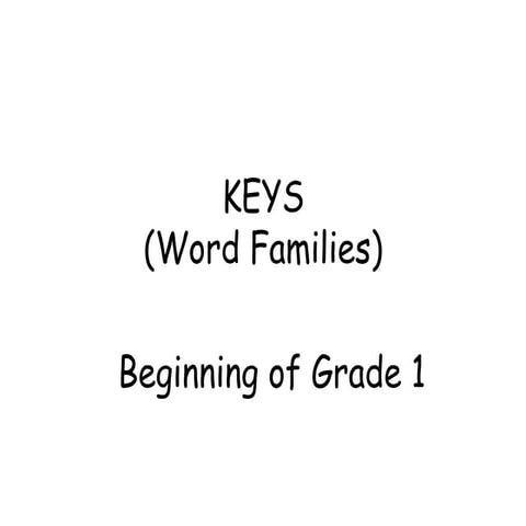Word Family slideshow | PPT