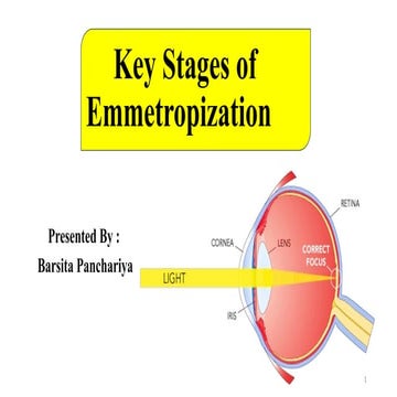 Emmetropization: Key Developmental Stages | PPTX