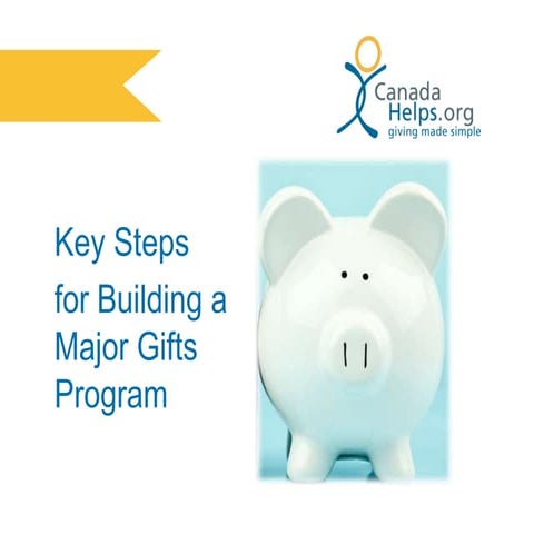 Key Steps for Building a Major Gifts Program with Sue Egles | PPTX