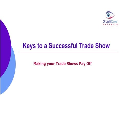 Keys to a successful trade show 2009 | PPT
