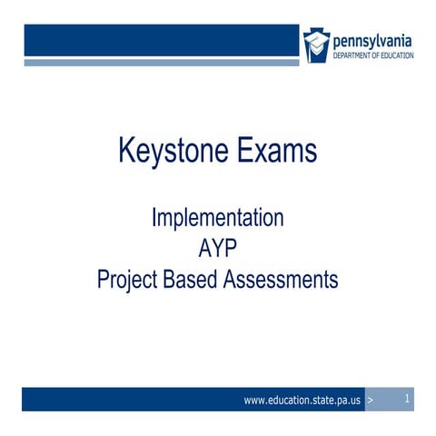 Keystone Exam & PBA Update | PPT | Professional School | Postgraduate ...