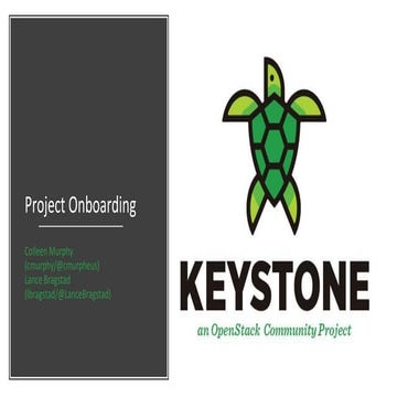 Keystone project onboarding | PPT