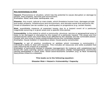 Key terminology in vca | PDF