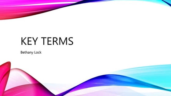 Key terms of a magazine front cover | PPTX | Technology & Computing