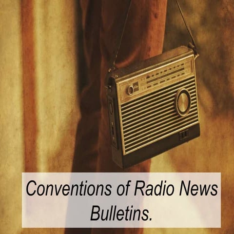 Key terms for radio news bulletins | PPTX