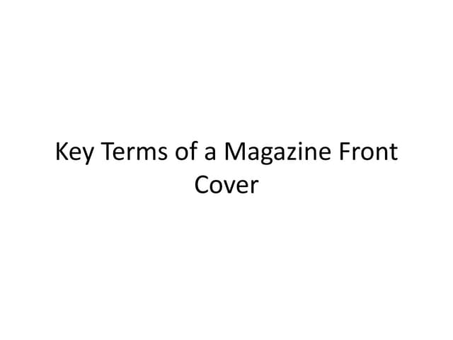 AQA GCSE Media Studies - Coursework assignment 1 - Magazine covers | PPTX