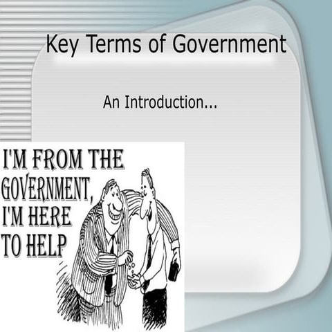 Key Terms of Government | PPT