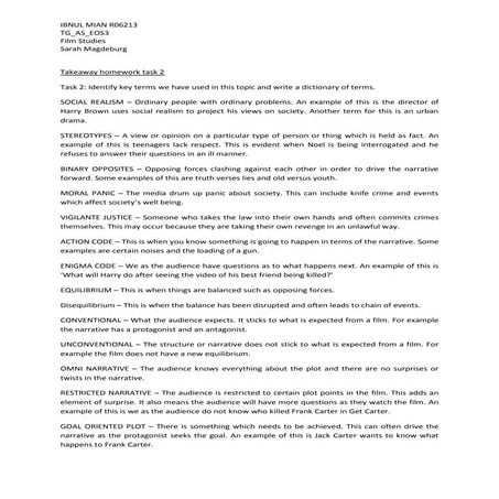 Key terms section b ibnul mian | PDF