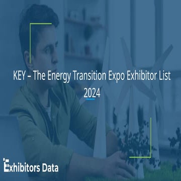 KEY – The Energy Transition Expo Exhibitor Event Data | PPTX