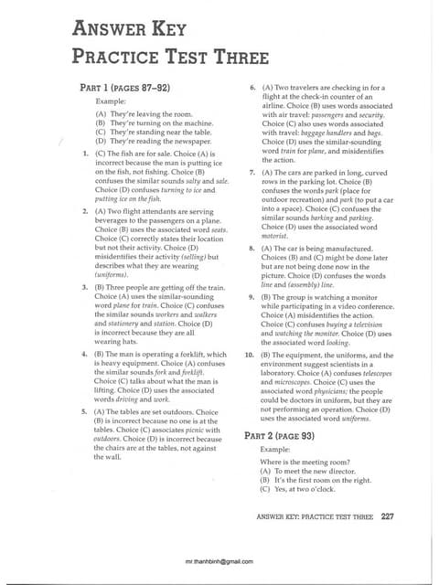 Key toeic practice_2 | PDF