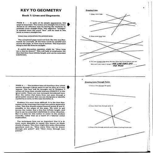 Key to Geometry - 1 - Answer Key | PDF