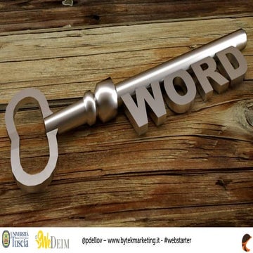 [Web Starter 2016] Keyword Research e Keyword Analysis - Paolo Dello ...
