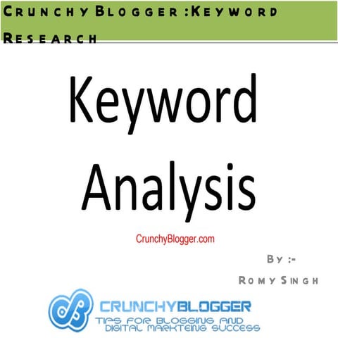 Keyword research | PPT