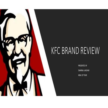 Overview of kfc brand | PDF