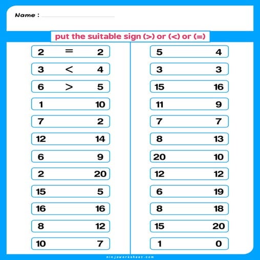 Kg 2 maths greater than and less than | PDF