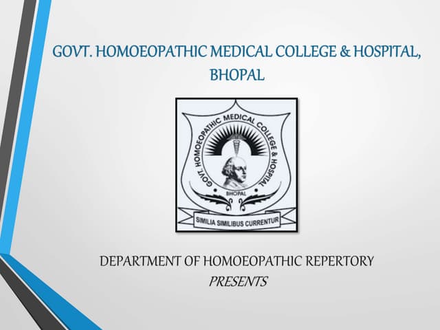 Boenninghausen’s therapeutic pocket book[btpb] | PPTX