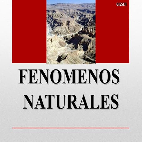 Los fenoMENOS natUraLES | PPT