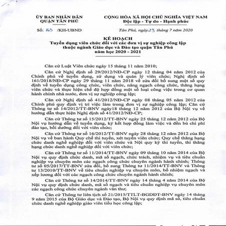 KH tuyen dung VC-2021 | PDF