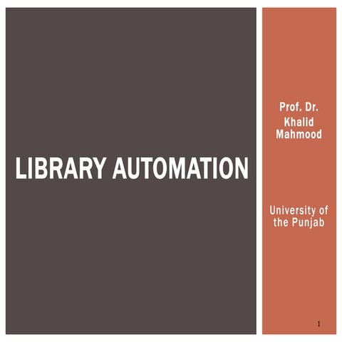 Khalid library automation | PPTX