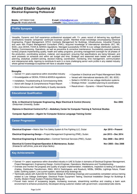 Electrical Engineer CV | PDF