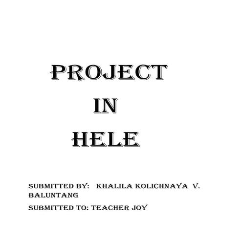 Khalila project | DOCX