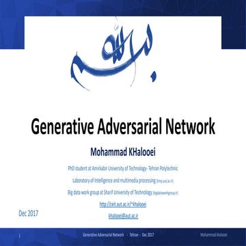 Generative Adversarial Networks Applications Ppt