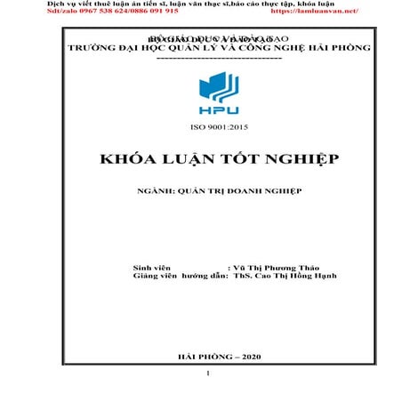 Đề Tài Khóa luận 2024 Phân tích thực trang và đề xuất giải pháp hoàn thiện hoạt động Marketing ...
