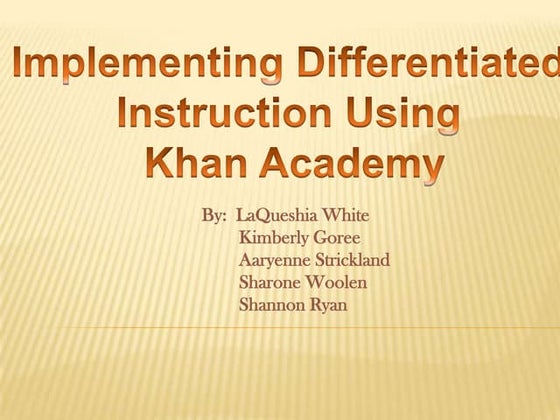 Khan academy powerpoint | PPTX