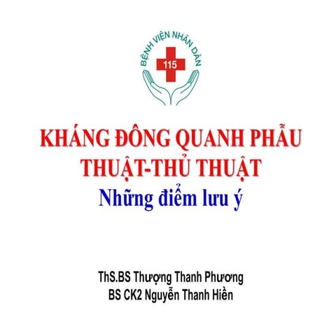 Khang dong quanh phau thuat | PDF
