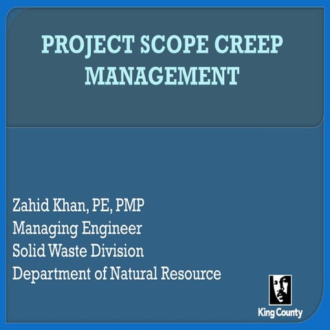 Khan Project Scope Creep Presentationin Pdf | PPT