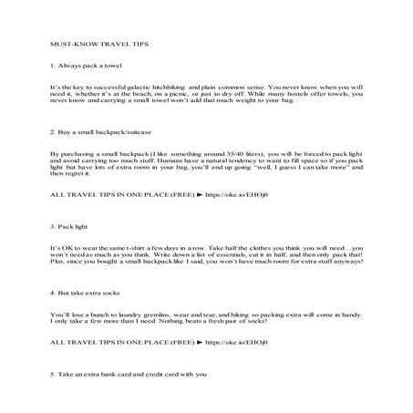 Travel | DOCX | Credit Cards | Personal Debt