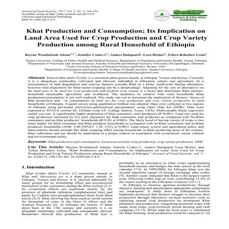 Khat Production and Consumption; Its Implication on.pdf