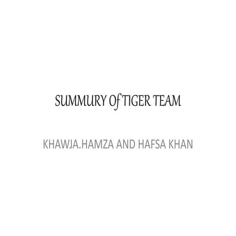Khawja .m.hamza and hafsa | PPT