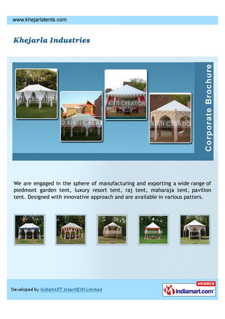 Various Kind Of tents | PDF