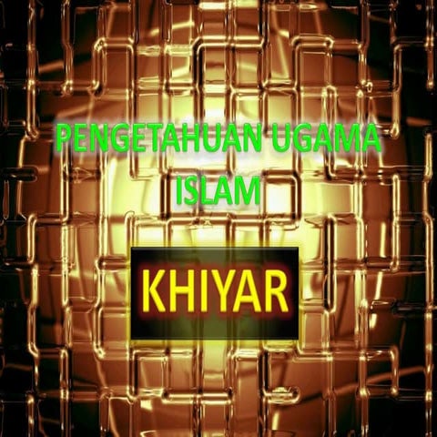 Khiyar Pada Nikah | PPTX