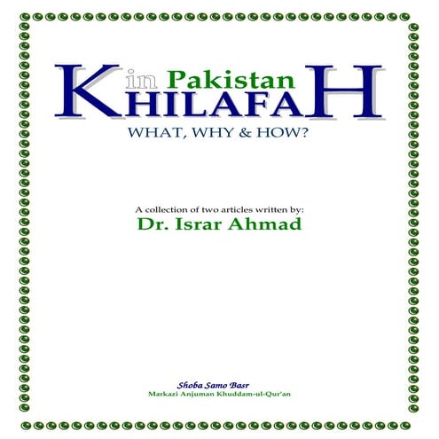 Khilafah in pakistan what why and how | PDF