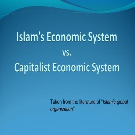 Khilafah vs Democracy (Islamic economic system vs Capitalist system) | PPT