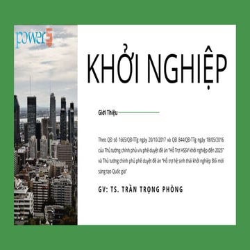 Khởi Nghiệpg V T S T R Ầ N T R Ọ N G P H Ò N G Ppt
