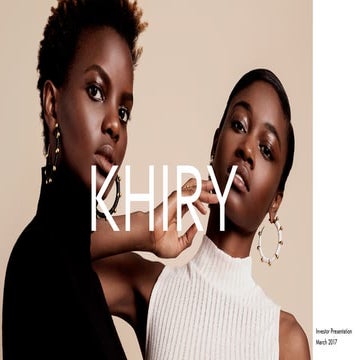 Khiry - Luxury Reimagined | PPT