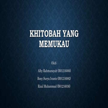 Khitobah yang memukau | PPTX