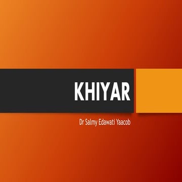Khiyar | PPTX