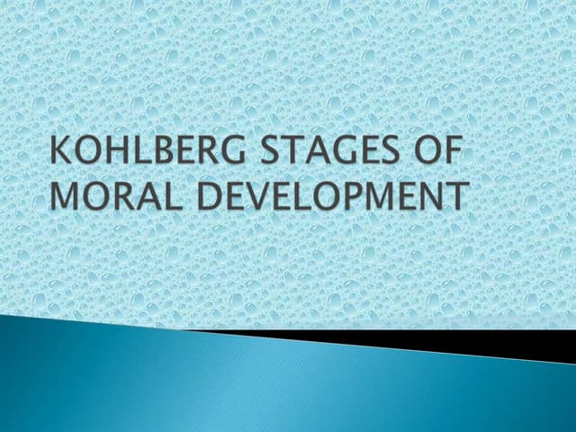 Stages of moral development | PPT
