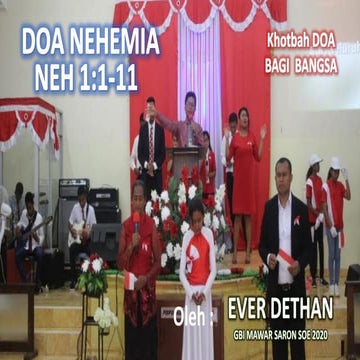 Khotbah doa bagi bangsa-Doa Nehemia | PDF