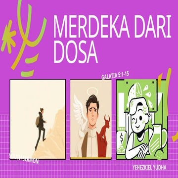 merdeka dari dosa, khotbah untuk kaum muda remaja | PPTX