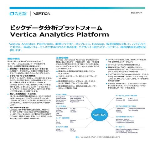 Vertica 10 カタログ 2020年版 | PDF