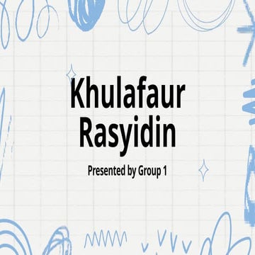 Khulafaur Rasyidin dan Konsep Musyawarah dalam Islam | PPTX