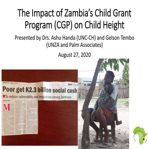 The Impact of Zambia's Child Grant Program (CGP) on Child Height | PPTX