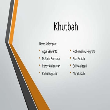 Khutbah | PPTX