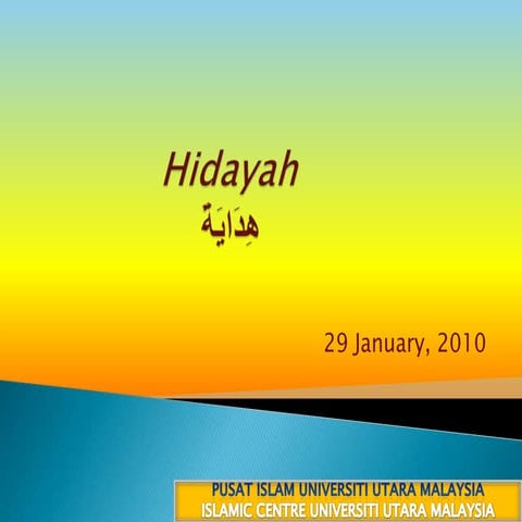 Khutbah hidayah | PPTX