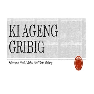 Ki Ageng Gribig | PPTX